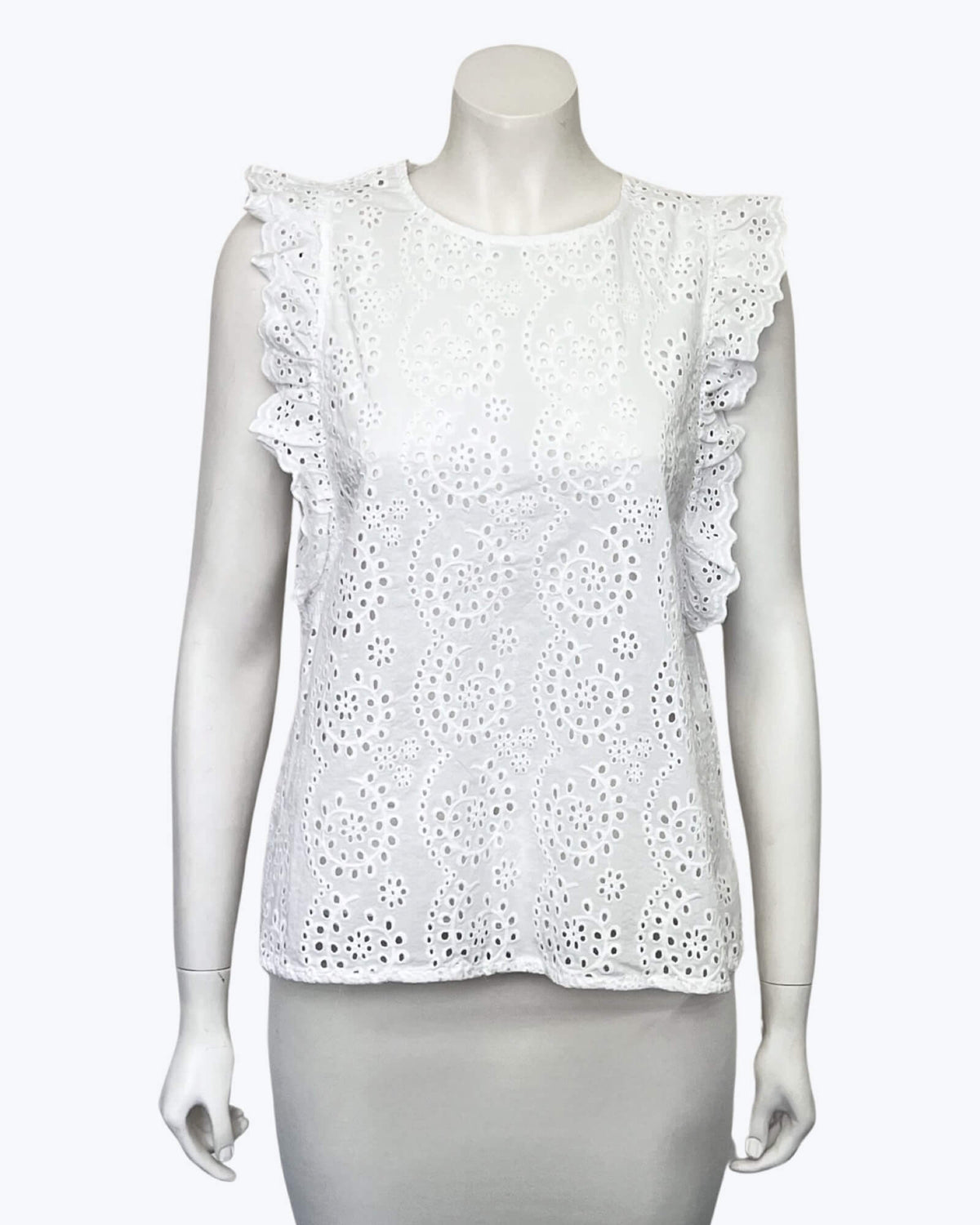 Decjuba Annika Broderie Top Size S | Red Door Store Australia