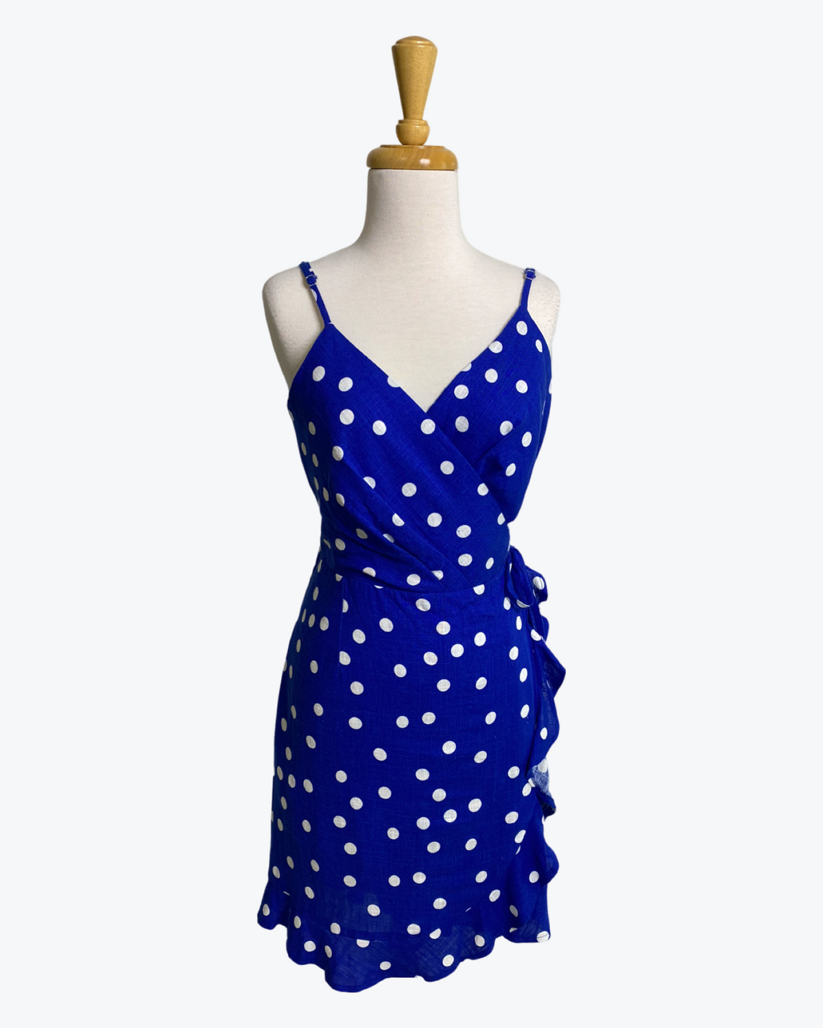 Dotti Linen Blend Blue Wrap Dress Dot Size 16 – Red Door Store Australia